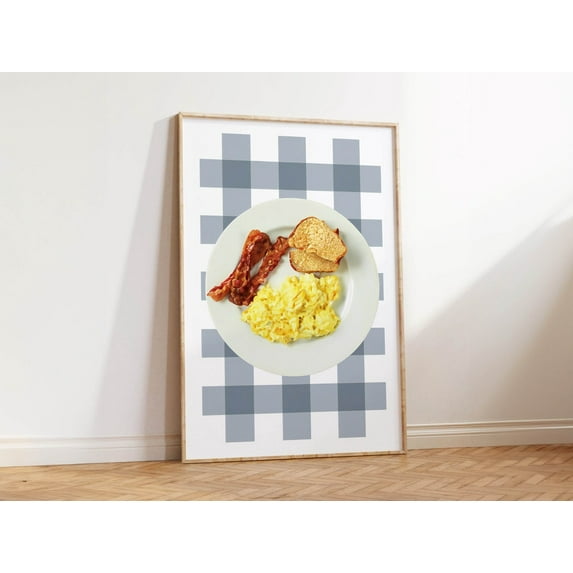 Breakfast Still Life Kitchen Wall Art, Unframed Canvas Size 12x18 ...