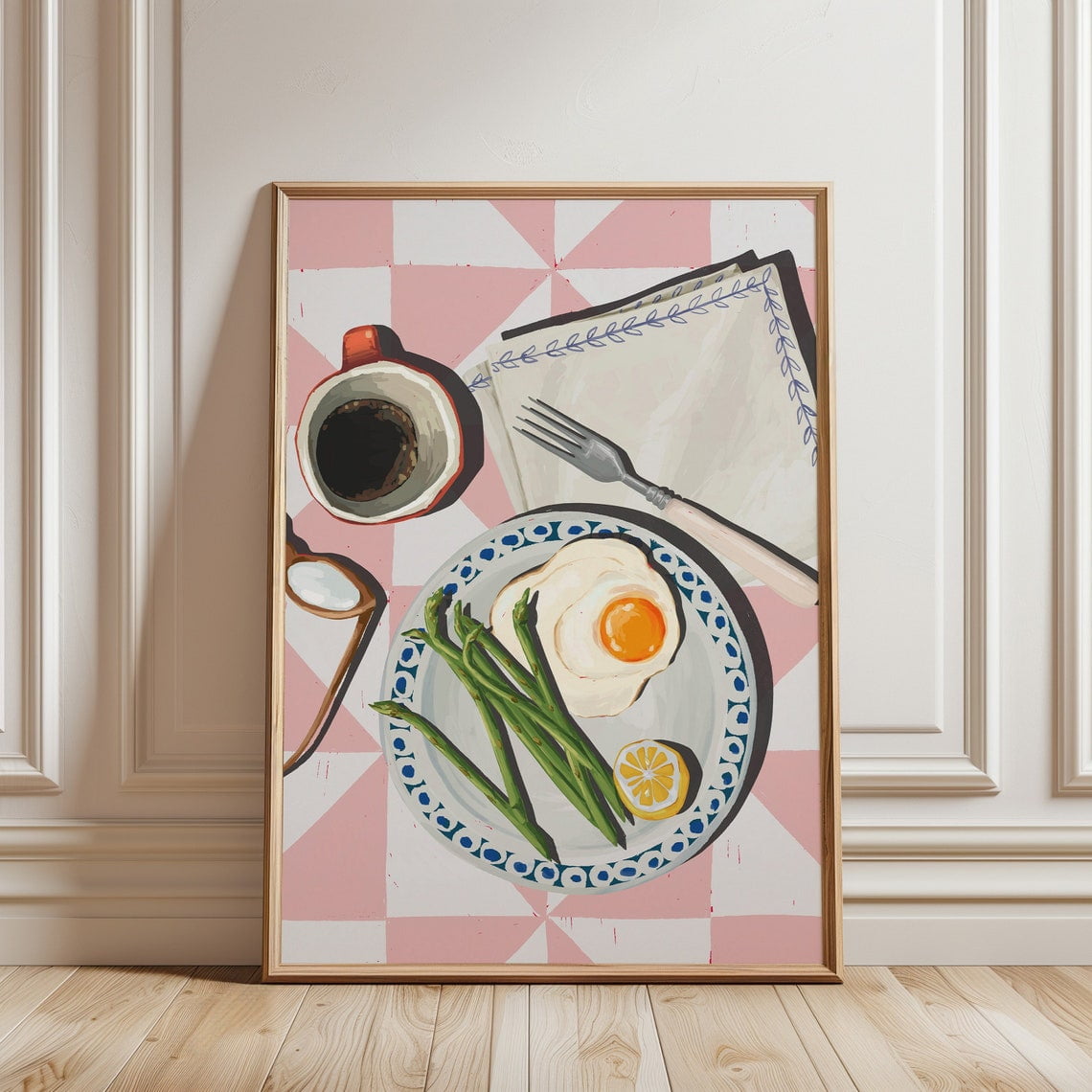 Breakfast Still Life Poster Kitchen Wall Art Poster Decor For Living ...