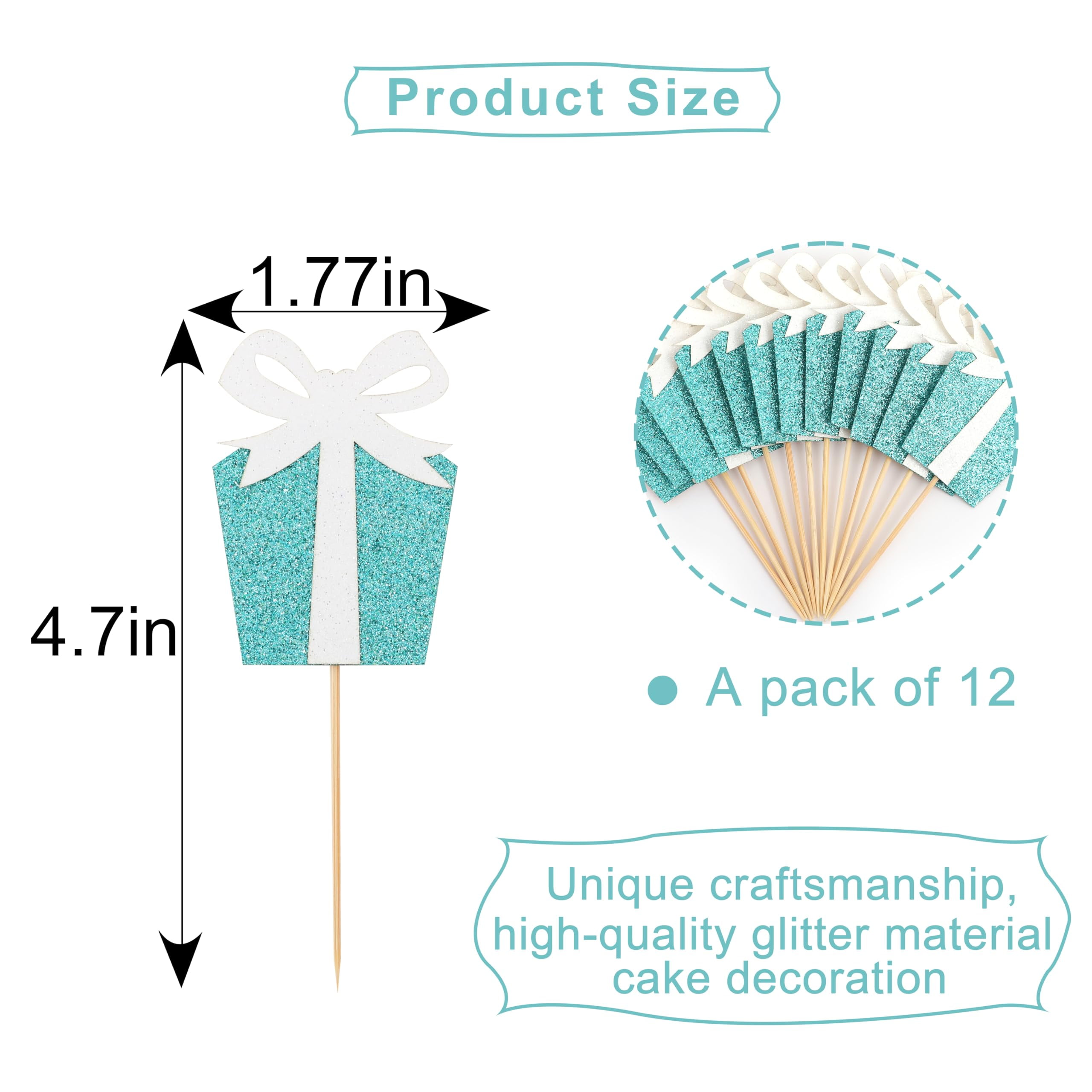 Breakfast at Tiffany’s AJH3 Topper - Tiffany Bow Birthday Pick, Baby ...