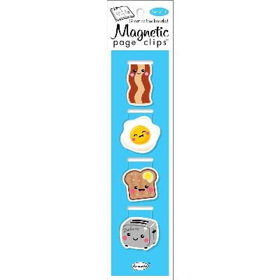 Breakfast Treats Magnetic Page Clips Set of 4 By Re-marks - Walmart.com