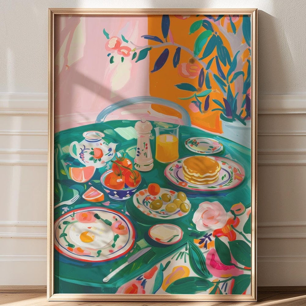 Breakfast Wall Art, Green Kitchen Decor, Maximalist Art, Matisse Poster ...
