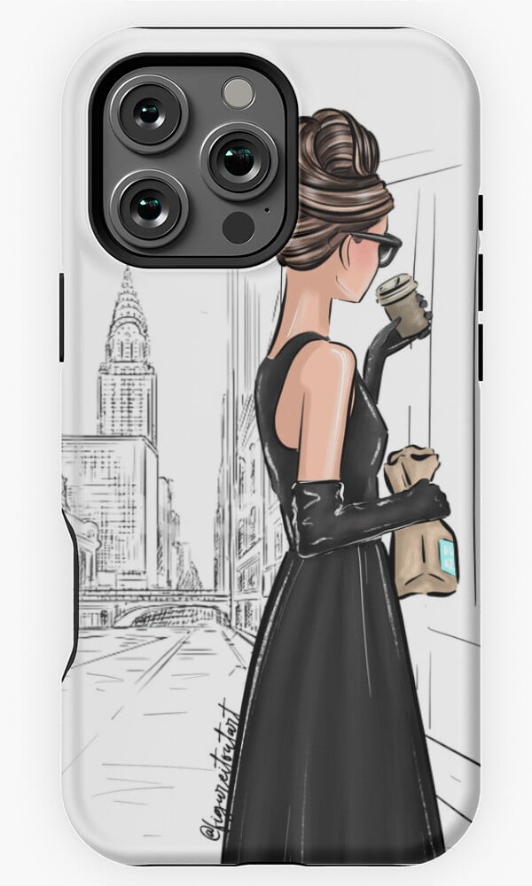 Breakfast at Tiffanys Style Phone Case Compatible with iPhone 11 to 16 ...