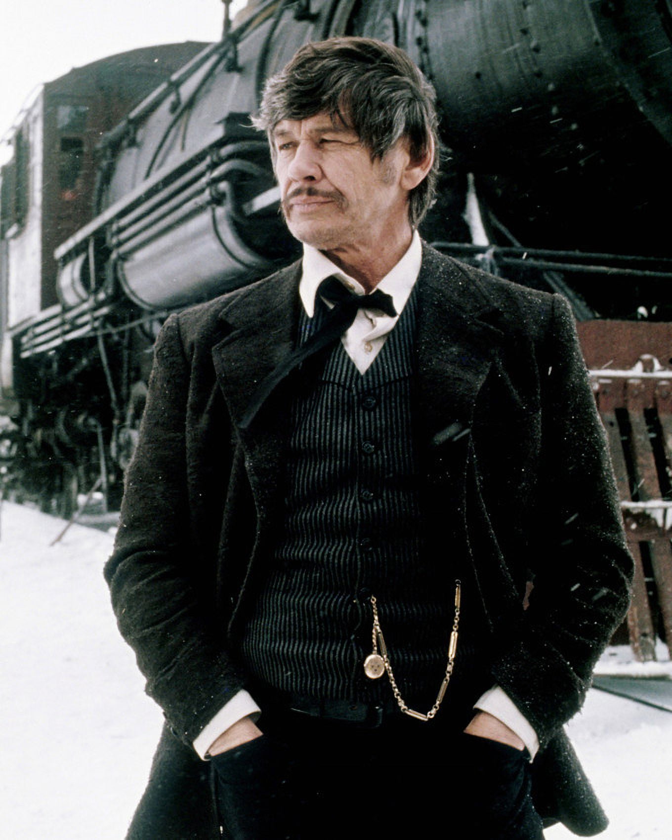 Breakheart Pass Charles Bronson by vintage steam train in snow 24x36 ...