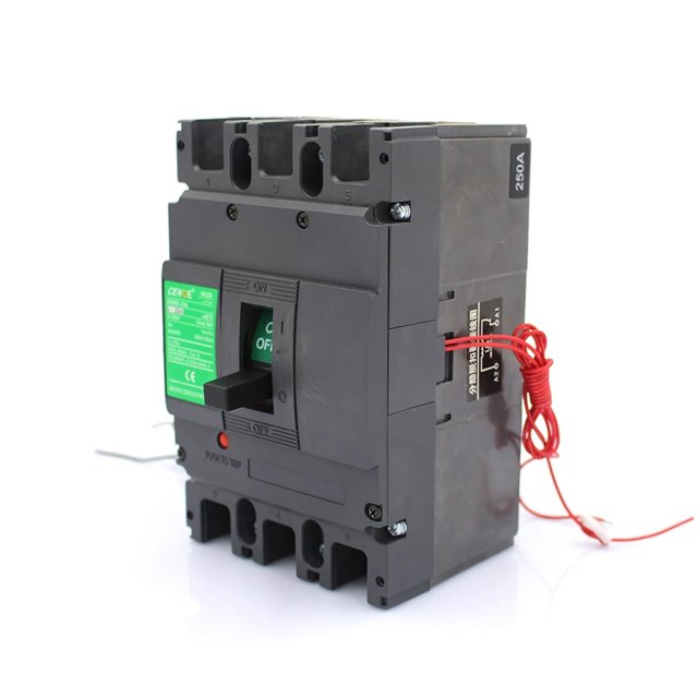 Breaking Ability 50KA 3P 16-125A MCCB Circuit Breaker with Module Box Already Installed Both ...