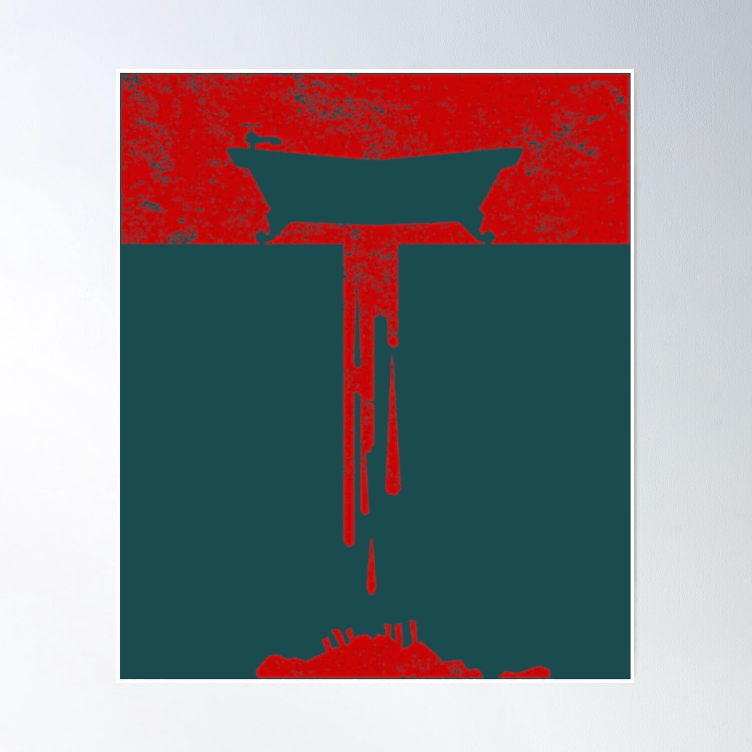 Breaking Bad Bathtub Red Poster Wall Art Modern Wall Decor - Walmart.com