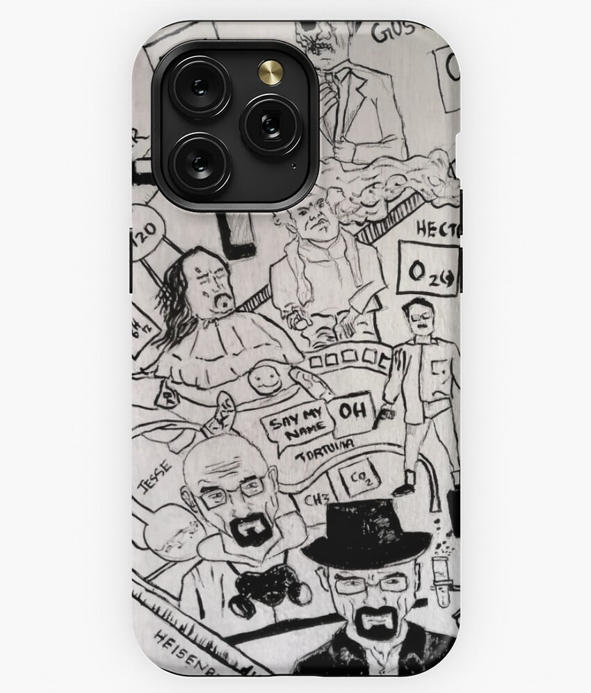Breaking Bad Doodle Style Art M1303 Phone Case for iPhone 17 16 15 14 ...