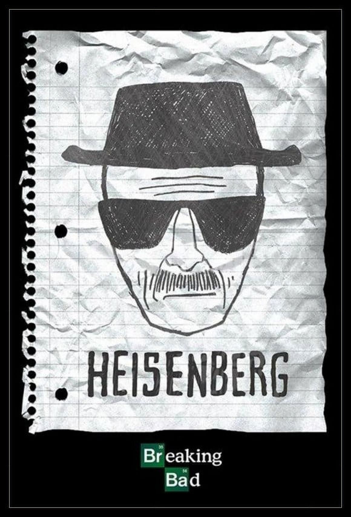 Breaking Bad - Heisenberg Sketch Laminated & Framed Poster by (24 x 36 ...