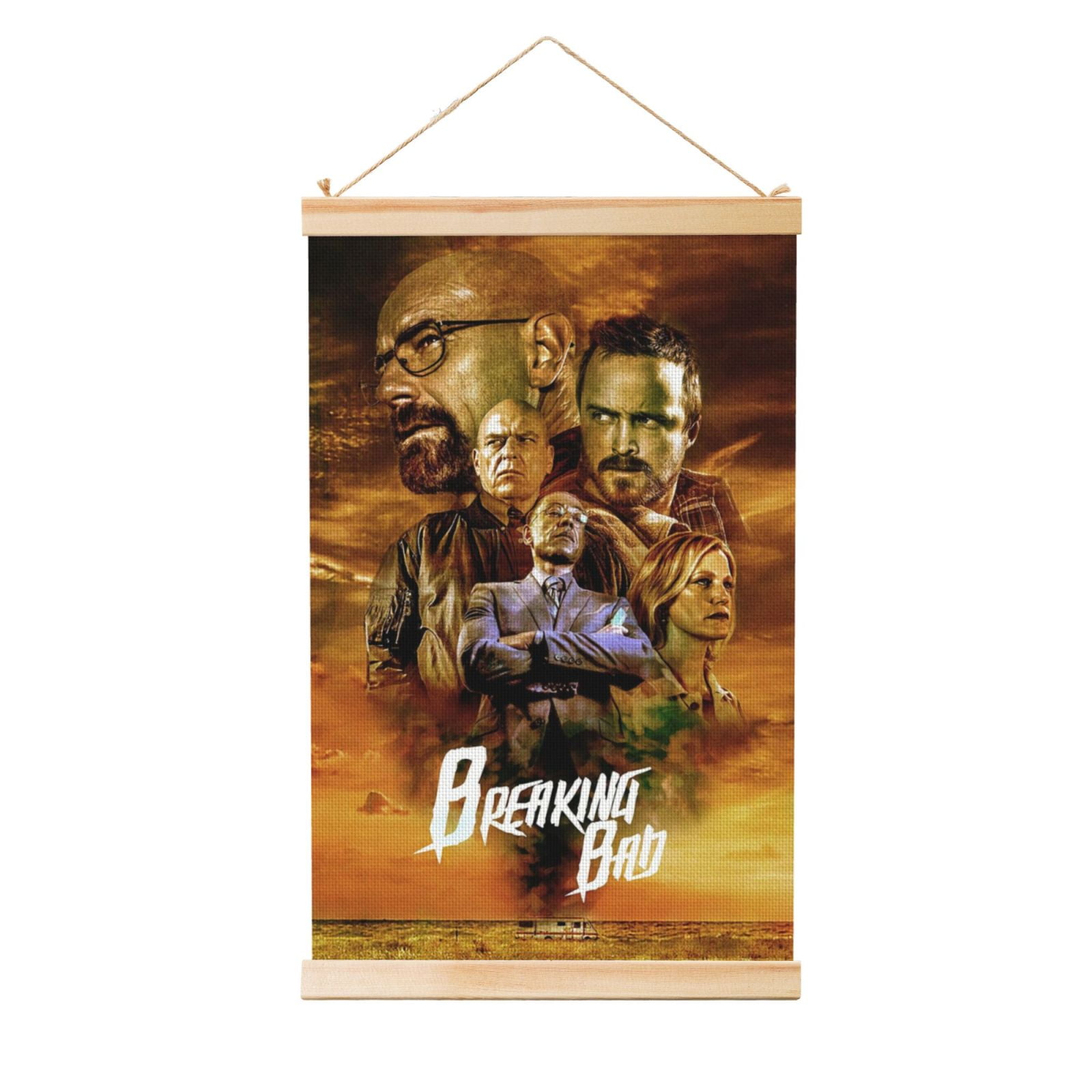 Breaking Bad Posters Wall Hanging Wooden Shaft Poster Wall Art ...