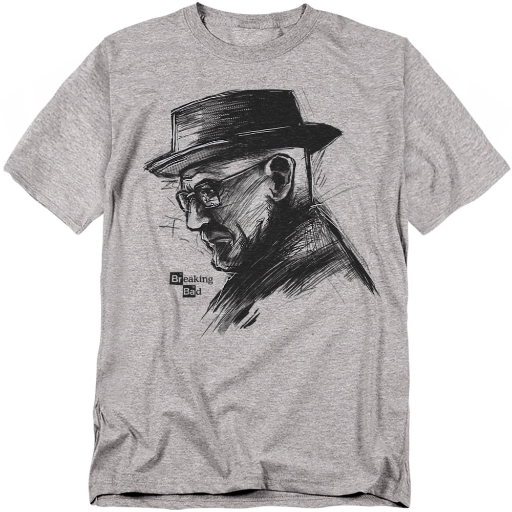 Breaking Bad T-Shirt Heisenberg Sketch Unisex Graphic Tee for Men ...