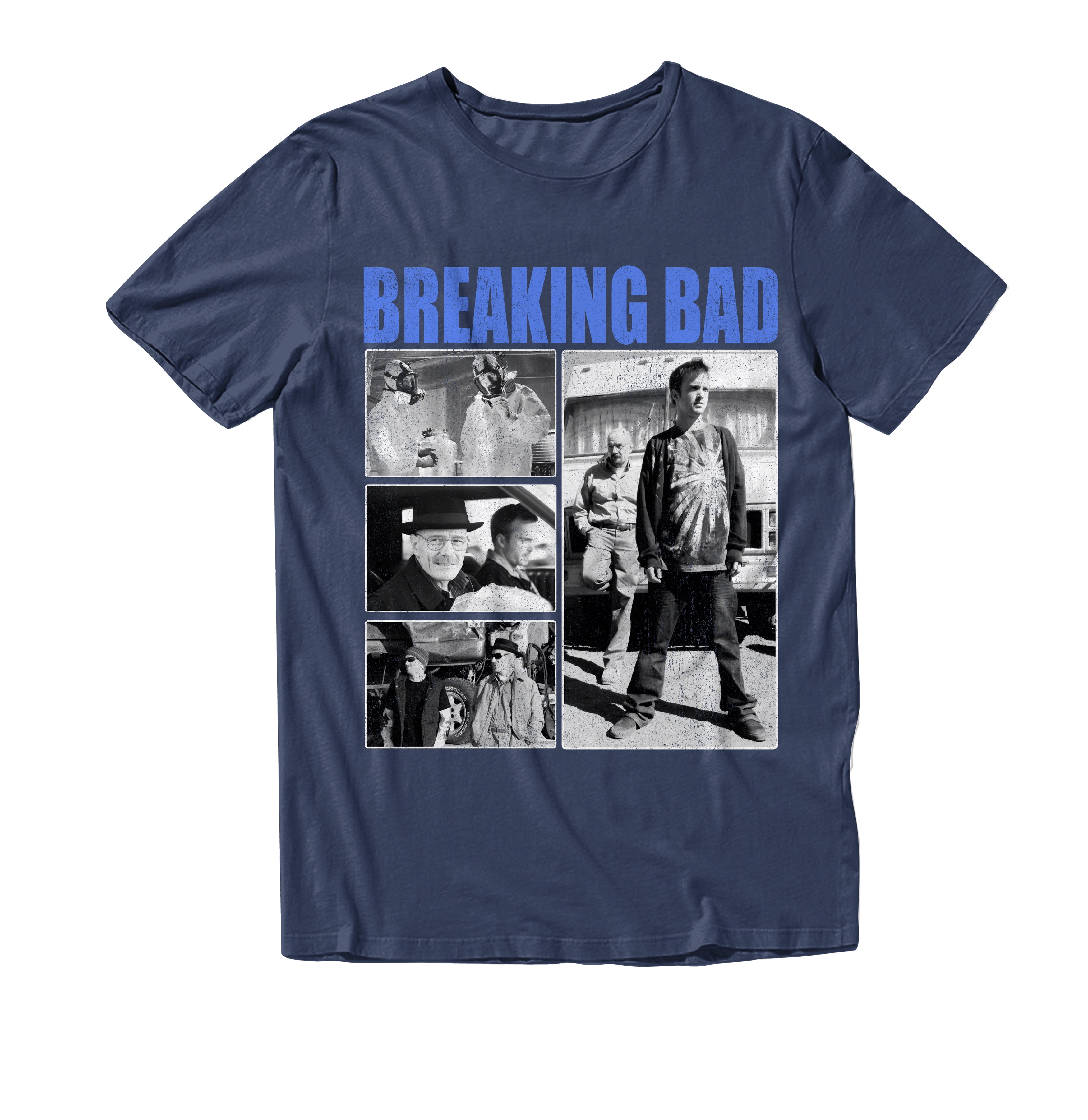 Breaking Bad Walt and Jesse Photo Grid Mens and Womens Short Sleeve T ...