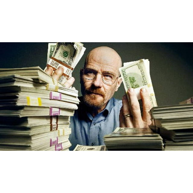 Breaking Bad Walter White Cash Poster Metal Sign 8Inx 12In Print On ...