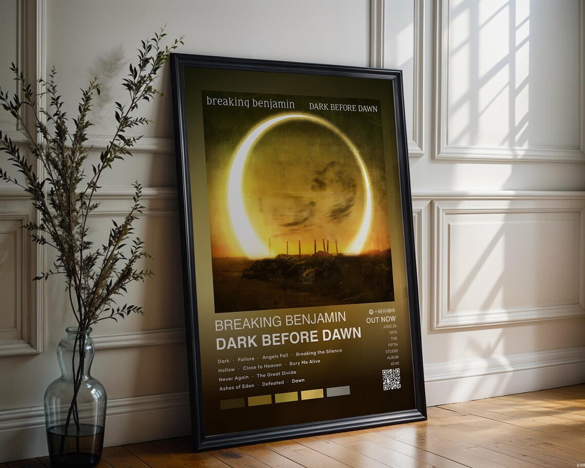 Breaking Benjamin Dark Before Dawn Poster, Album Cover Wall Art ...