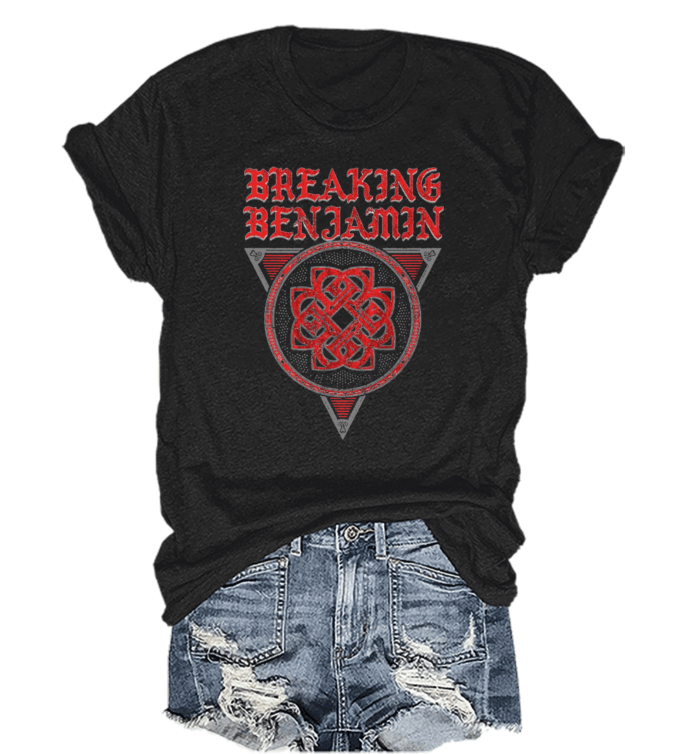 Breaking Benjamin T-Shirt, Breaking Benjamin Band Logo T-shirt ...