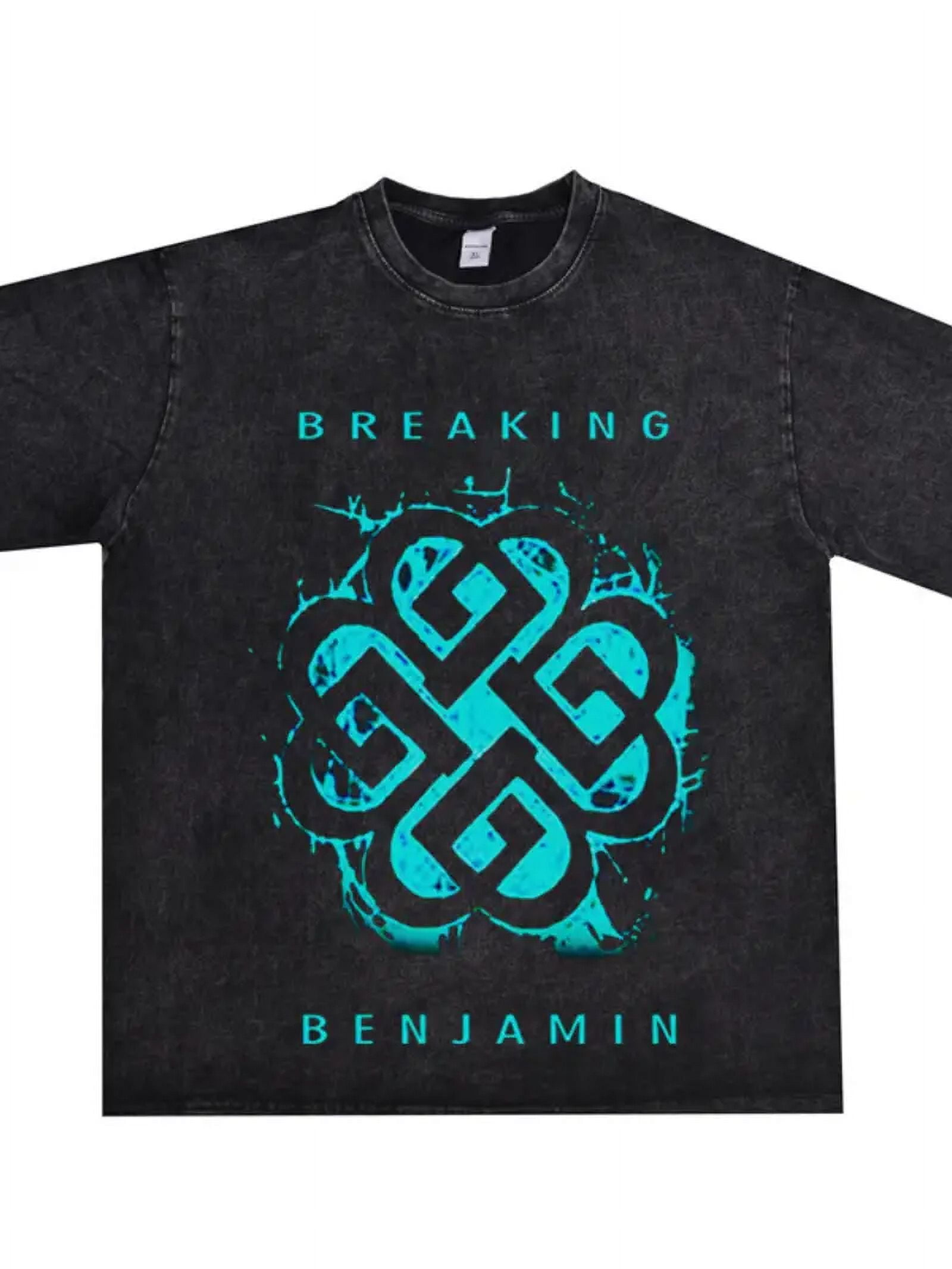 [Breaking Benjamin T-Shirt] Breaking Benjamin Rock BB Band Distressed ...