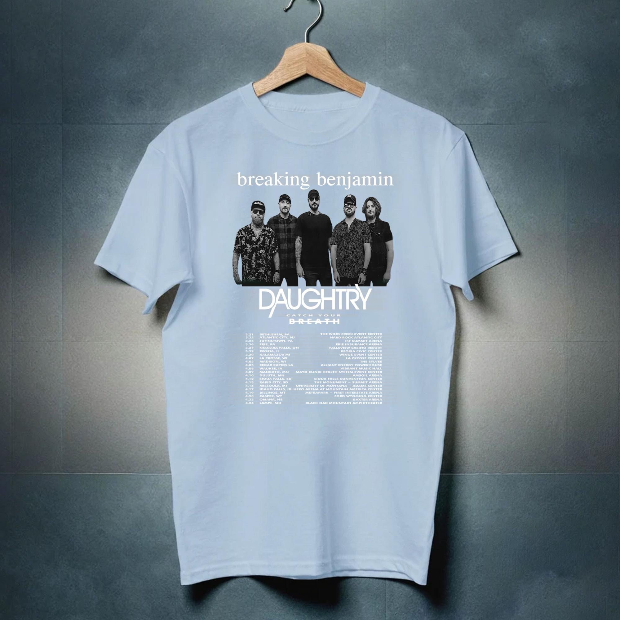 Breaking Benjamin Us Tour 2024 Shirt Breaking Benjamin Shirt 7 COLOR OPTIONS - NEW - INSTOCK ...