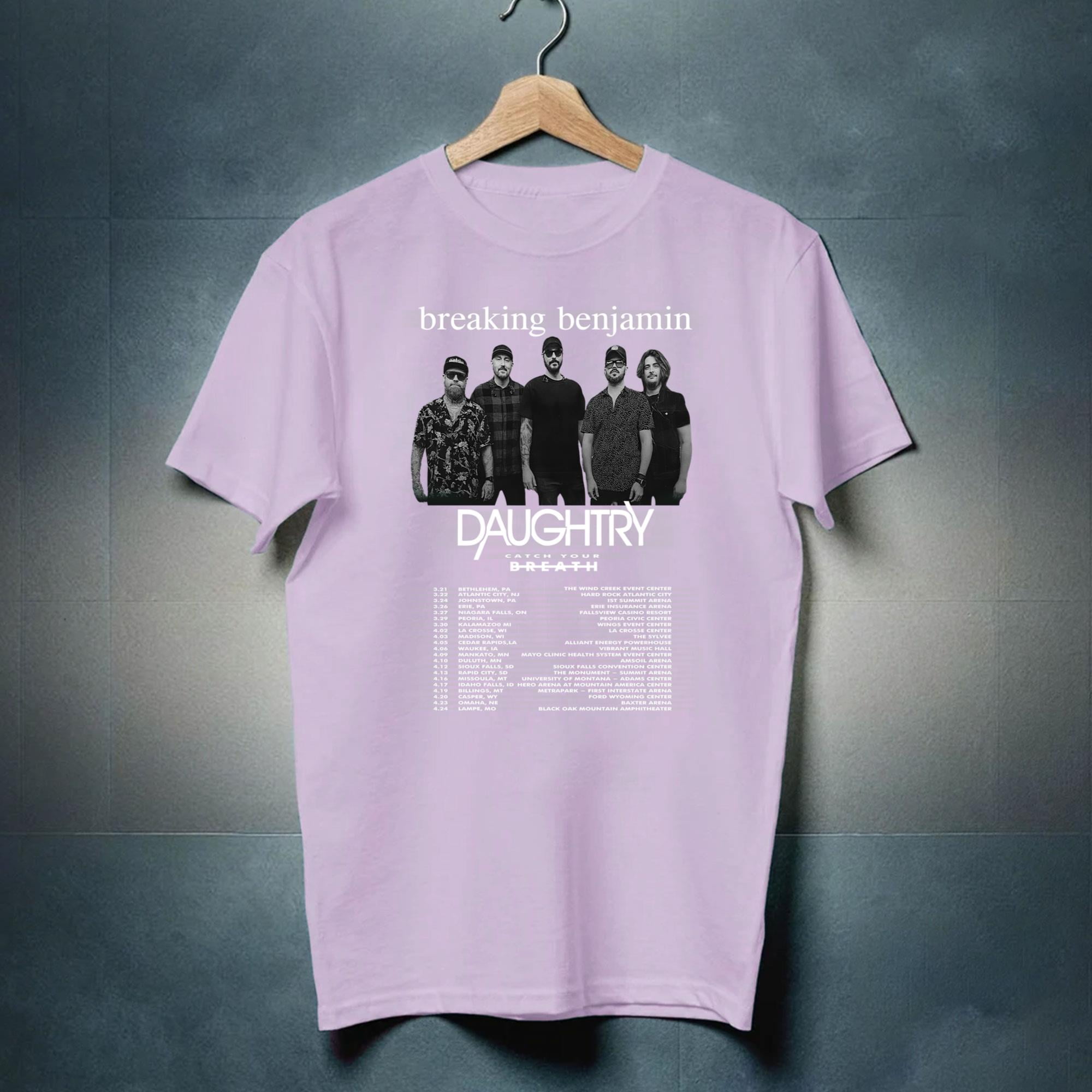 Breaking Benjamin Us Tour 2024 Shirt Breaking Benjamin Shirt 7 COLOR ...