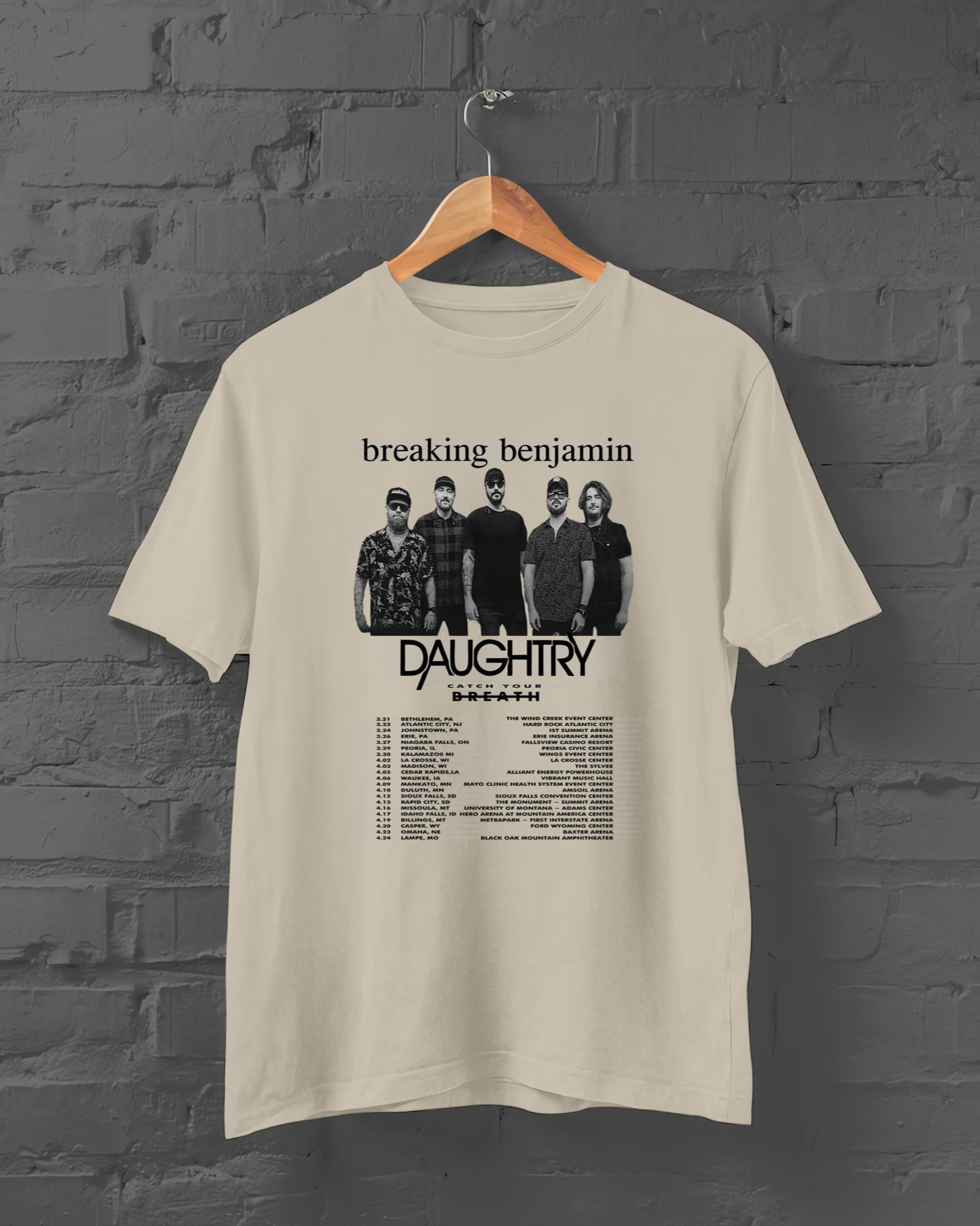 Breaking Benjamin Us Tour 2024 Shirt Breaking Benjamin Shirt 7 COLOR ...