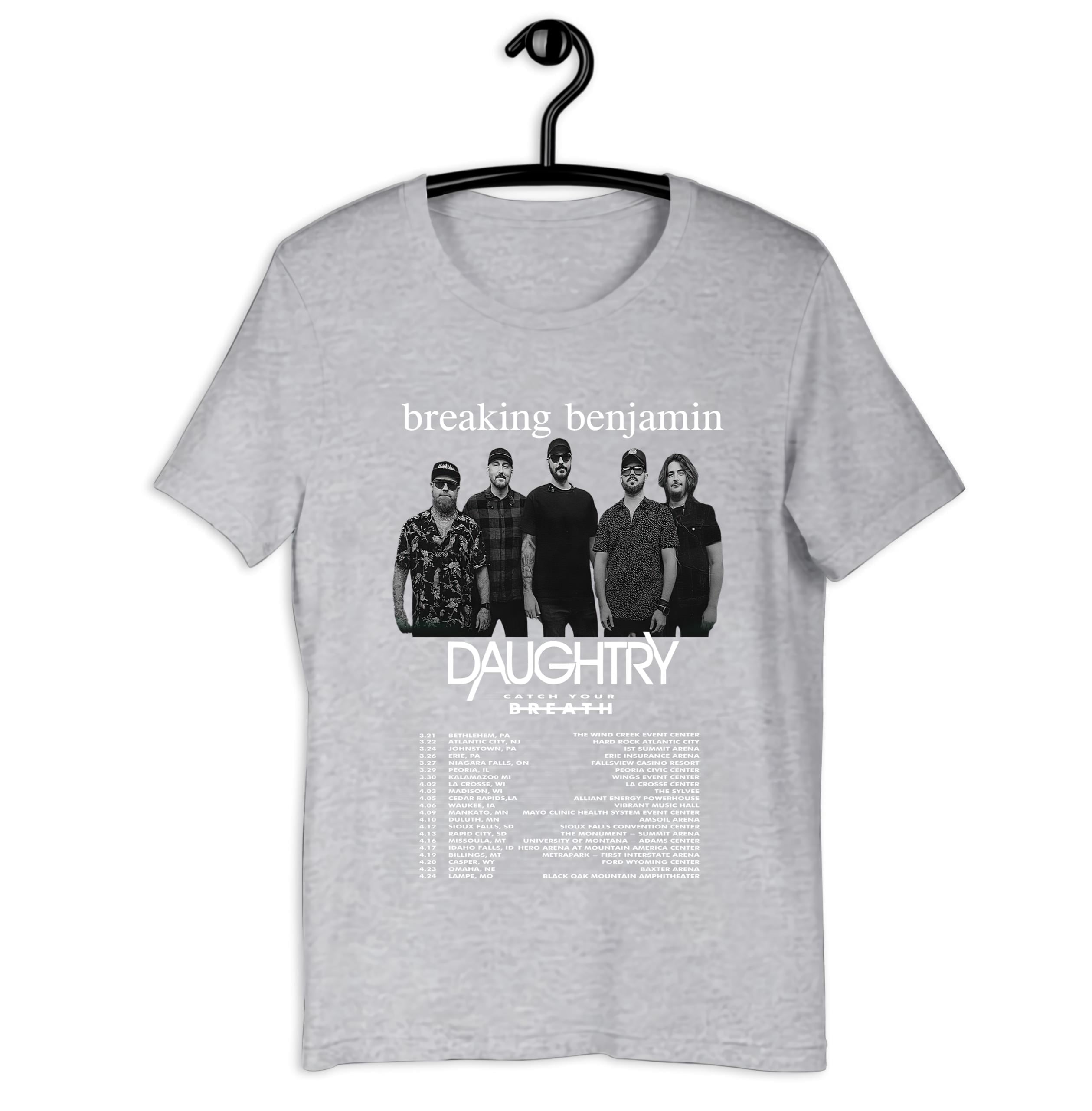 Breaking Benjamin Us Tour 2024 Shirt Breaking Benjamin Shirt 7 COLOR ...