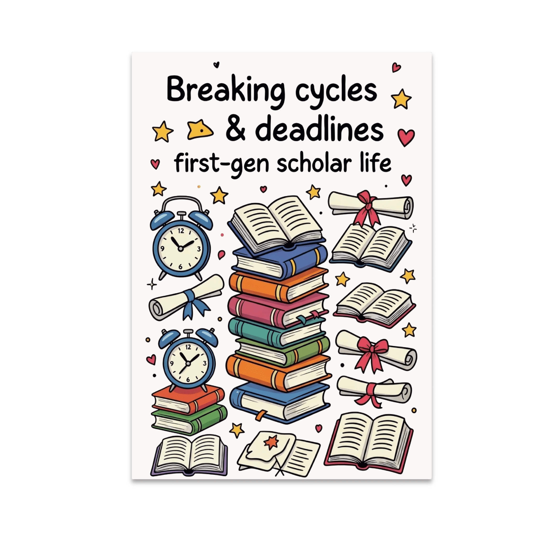 Breaking Cycles & Deadlines - First-Gen Scholar - 13x19 Poster Print ...