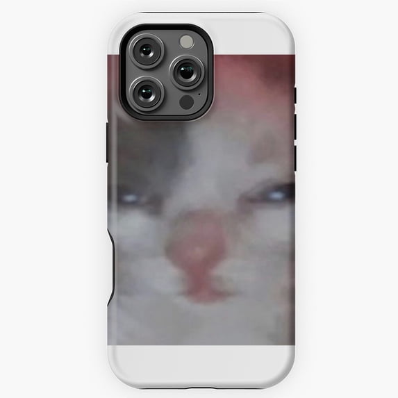 Breaking Down Cat Funny Meme Crying Art Phone Case Compatible iPhone 17 ...