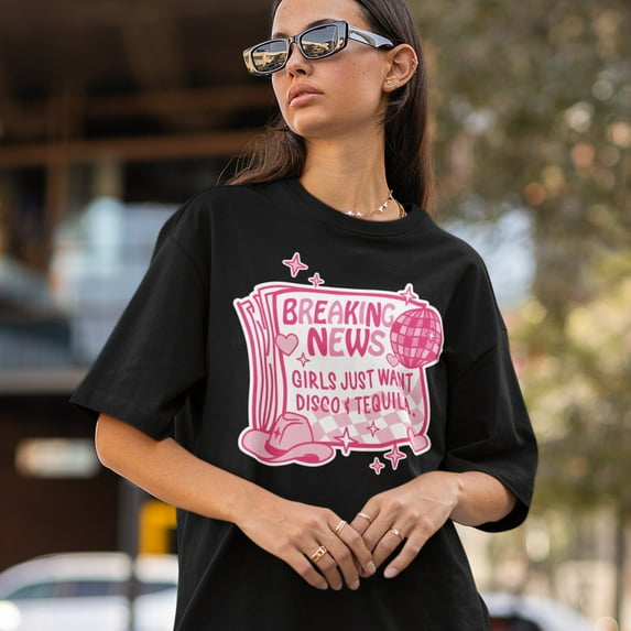 Breaking News Disco Shirt, Tee, Trendy Graphic Tee, Gifts for College ...