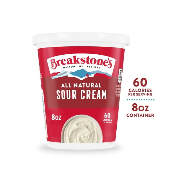 Breakstone's All Natural Sour Cream, 8 oz Tub - Walmart.com