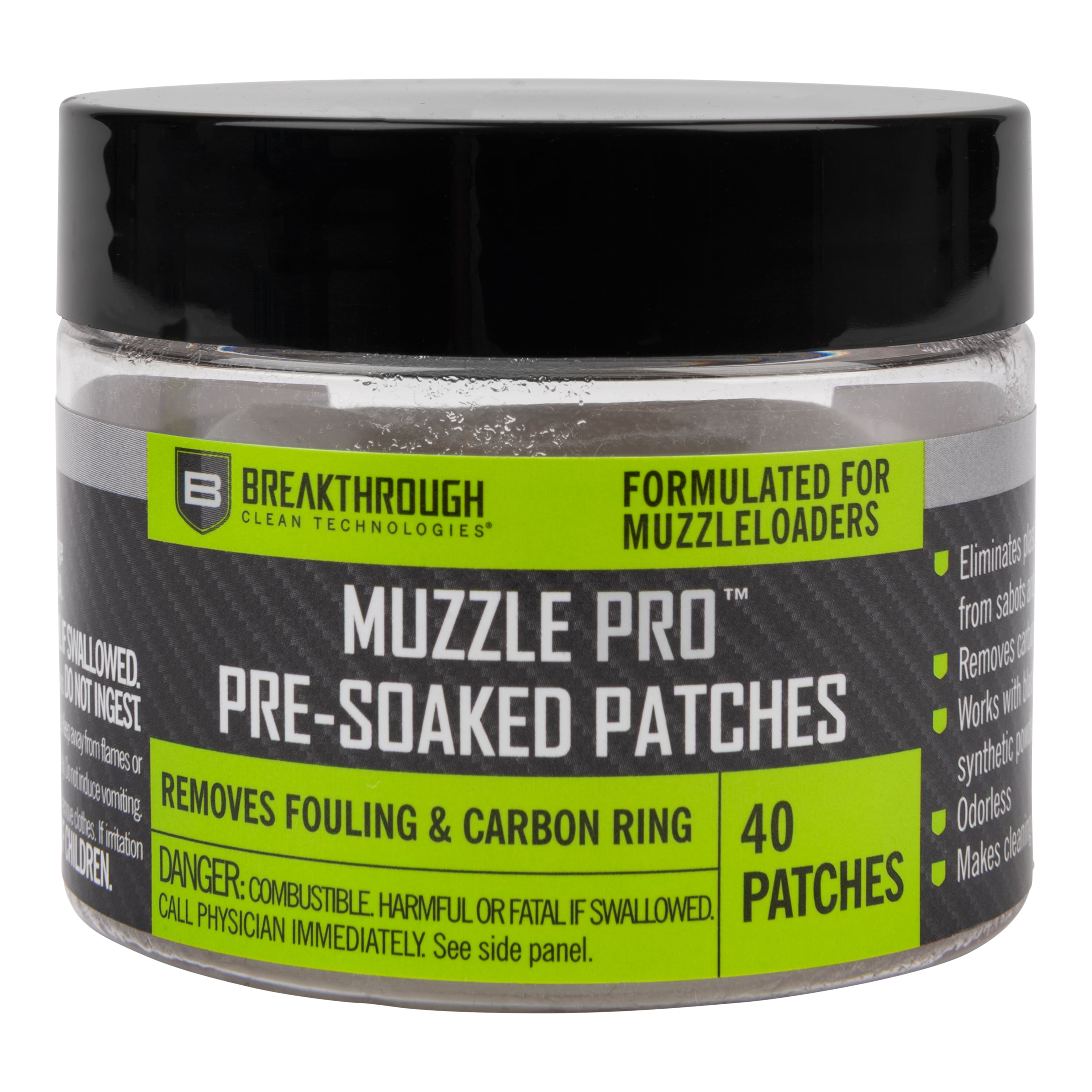 Breakthrough Clean Technologies® Muzzle Pro Pre-Soaked Patches, Gun Cleaning Kit Essential ...