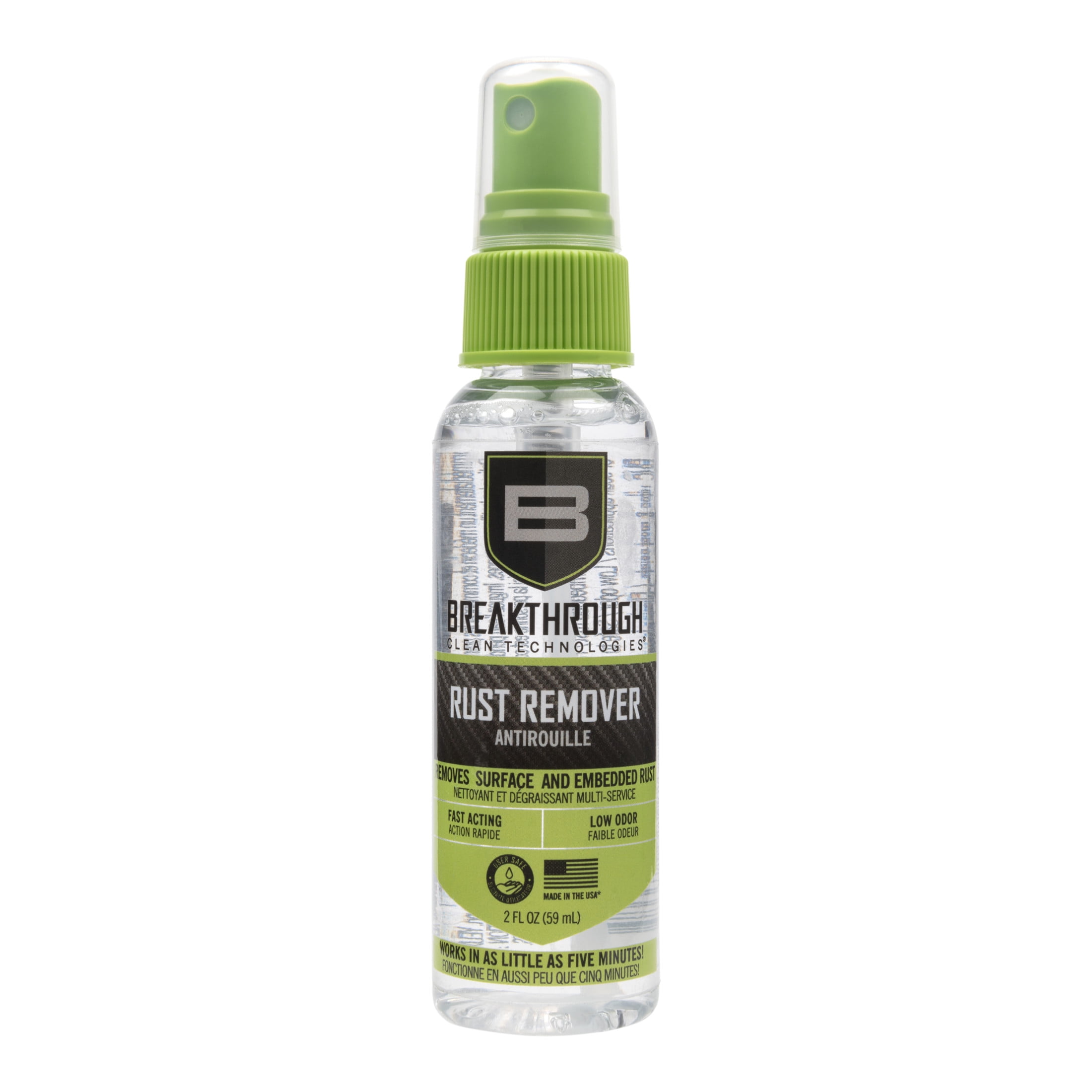 Breakthrough Clean Technologies® Rust Remover, 2Oz Pump Spray Bottle ...