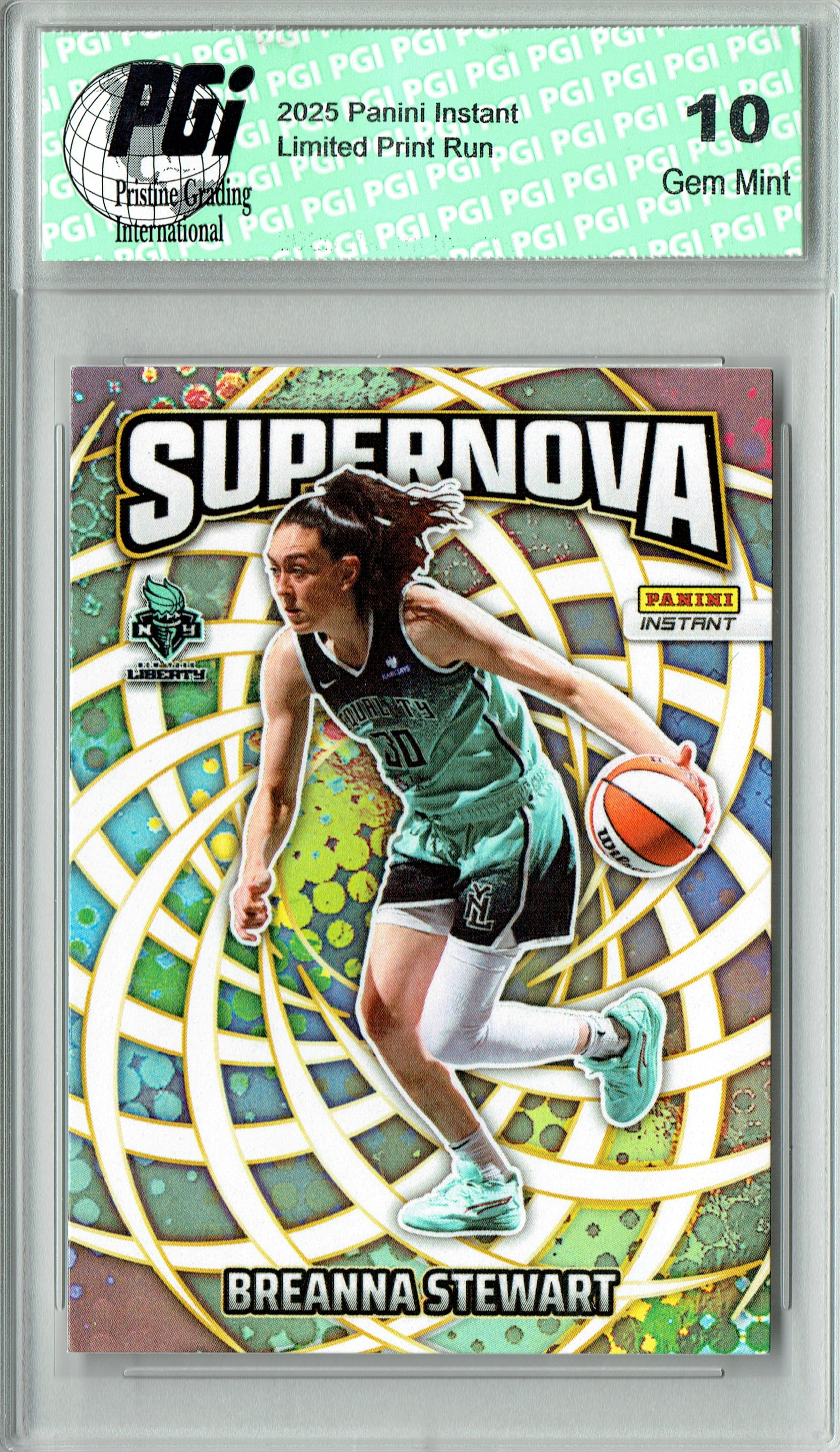 Breanna Stewart 2025 Panini Instant #SN-7 Supernova 3655 Made Trading ...