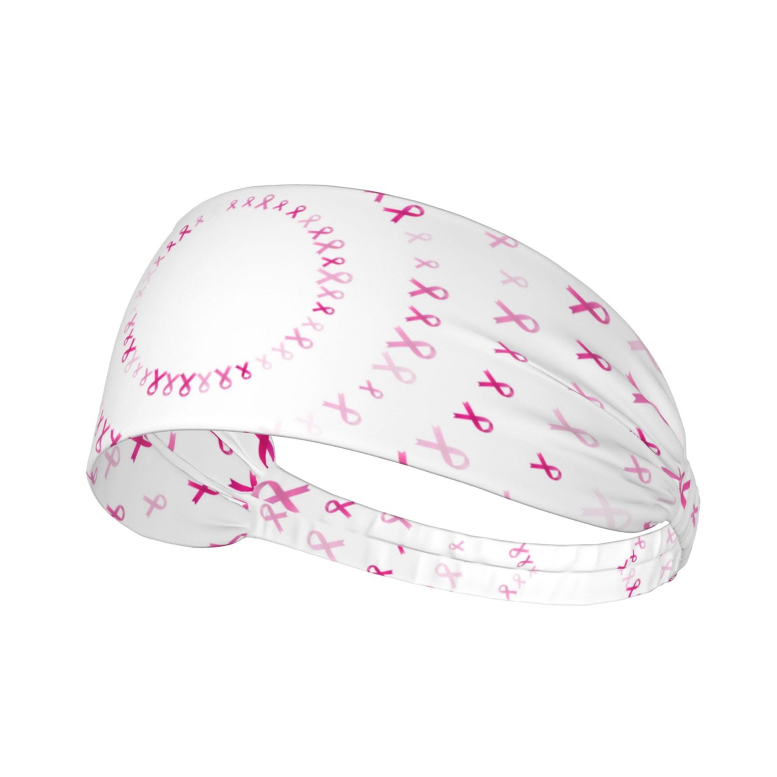 Breast Cancer Awareness (4) Headbands for Women Men, Workout Elastic ...