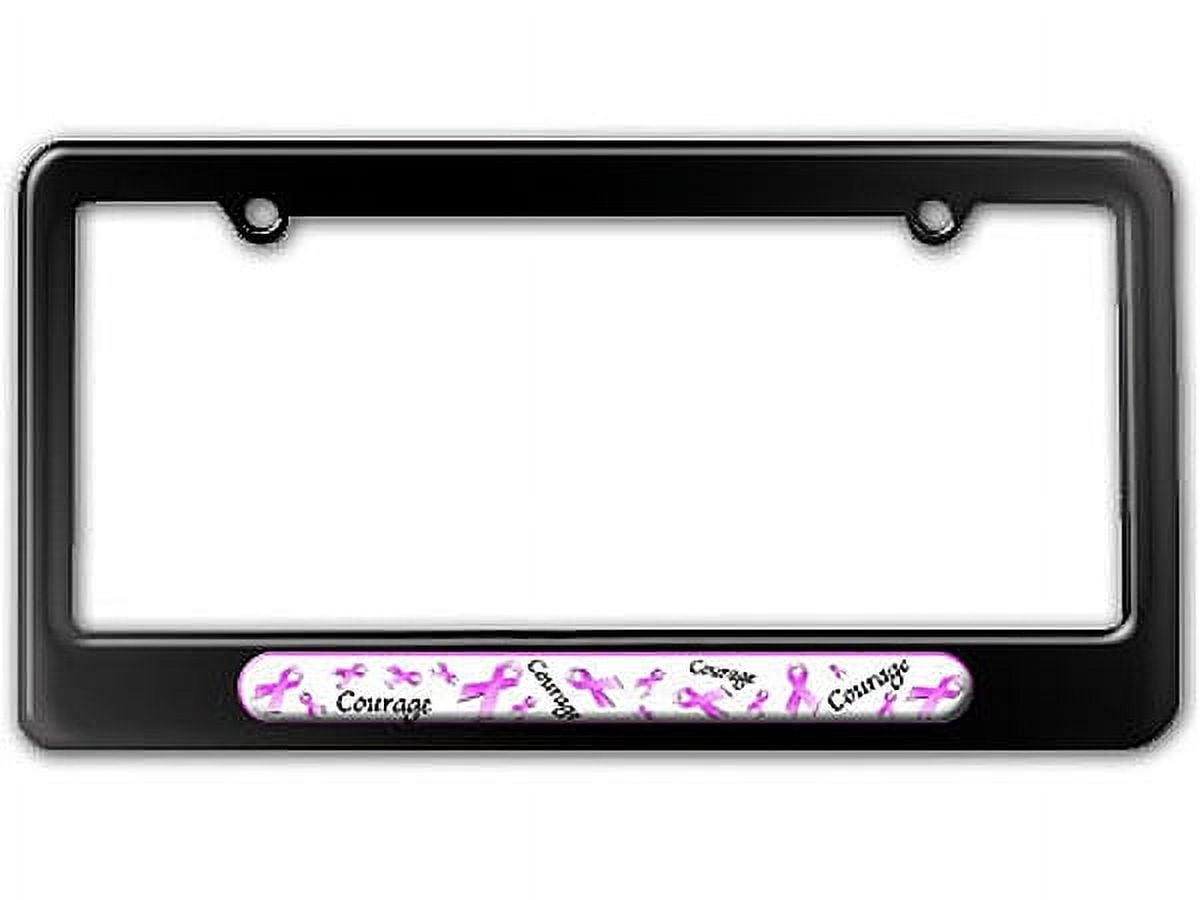Breast Cancer Awareness Courage License Plate Frame - Walmart.com