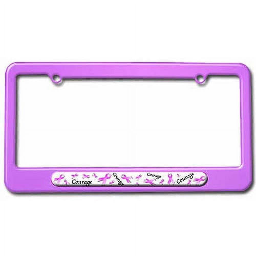Breast Cancer Awareness Courage License Plate Tag Frame, Multiple ...
