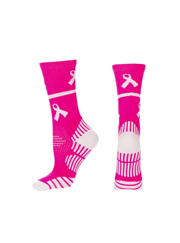 Breast Cancer Pink Socks