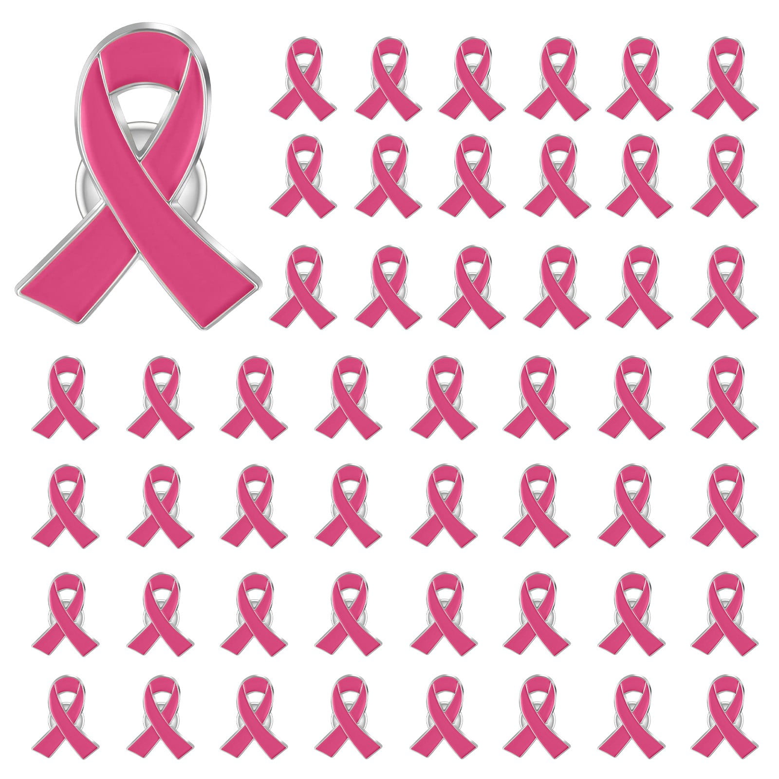 Cancer Awareness Enamel Lapel Pin Heart Shaped Silk Ribbon Prevention ...