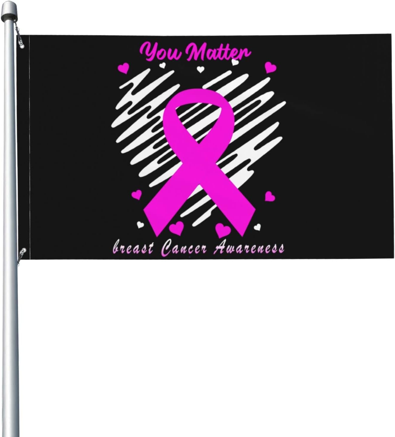 Breast Cancer Awareness Flag 3x5 Ft Banner Poster Decorative Backdrop ...