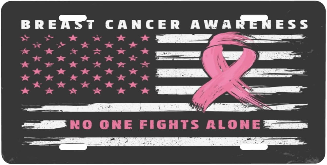 Breast Cancer Awareness License Plate Novelty Metal Plate Vanity Tag ...