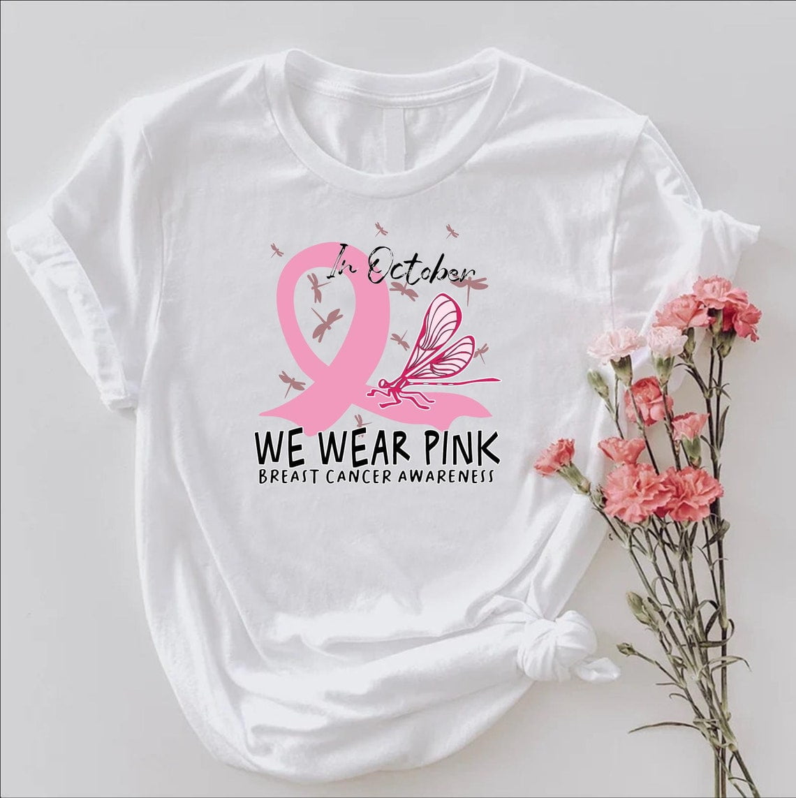 Breast Cancer Awareness Month Shirt, Breast Cancer Tee, In October We ...