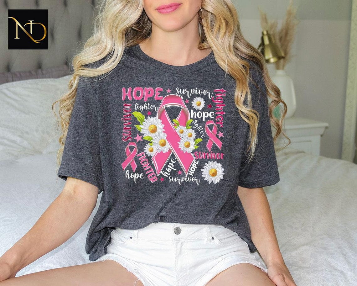 Breast Cancer Awareness Month Shirts, Breast Cancer Survivor T-Shirt, Motivational Gifts, Cancer ...