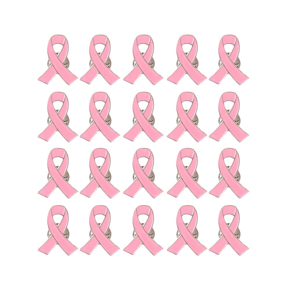 Breast Cancer Awareness Pin Brooch Metal Pink Ribbon Badge Support ...