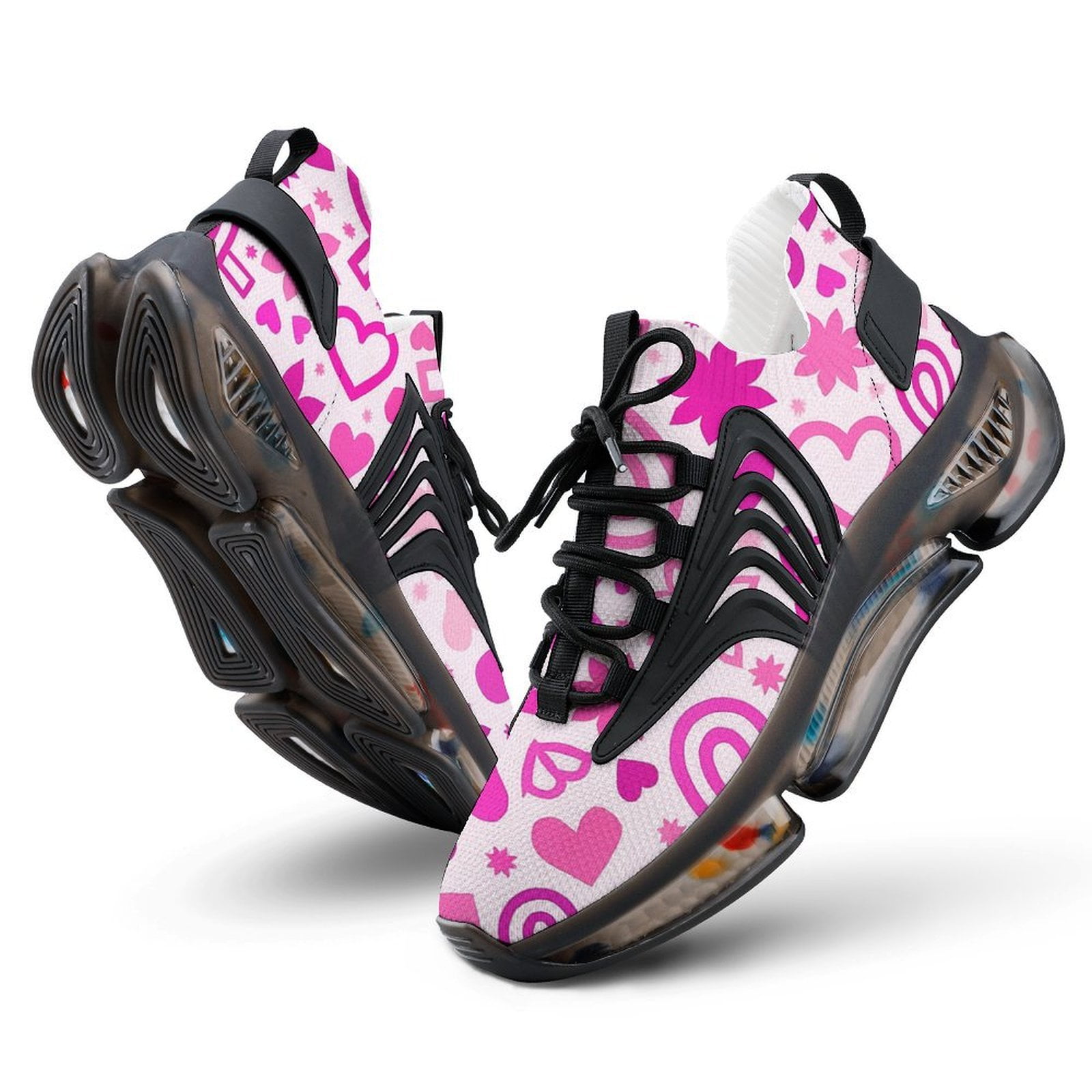 Breast Cancer Awareness Pink Ribbon Walking Shoes for Men Woman ...