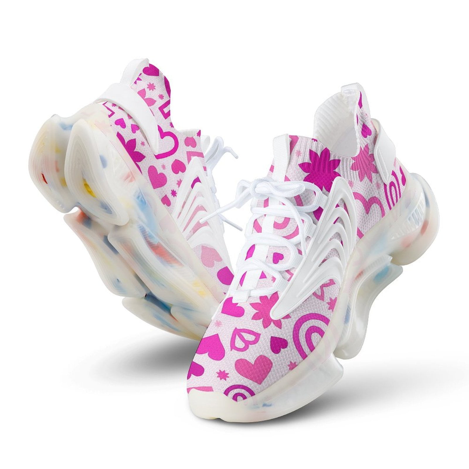 Breast Cancer Awareness Pink Ribbon Walking Shoes for Men Woman ...
