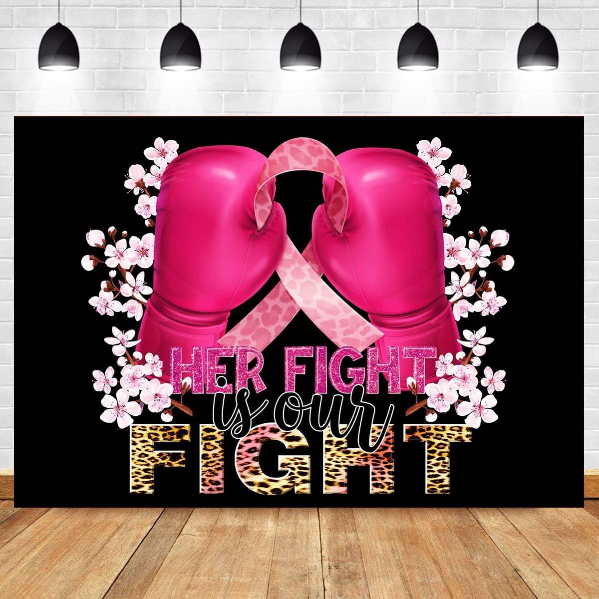 Breast Cancer Awareness Pretty Backdrop for October Cancer Survivor ...