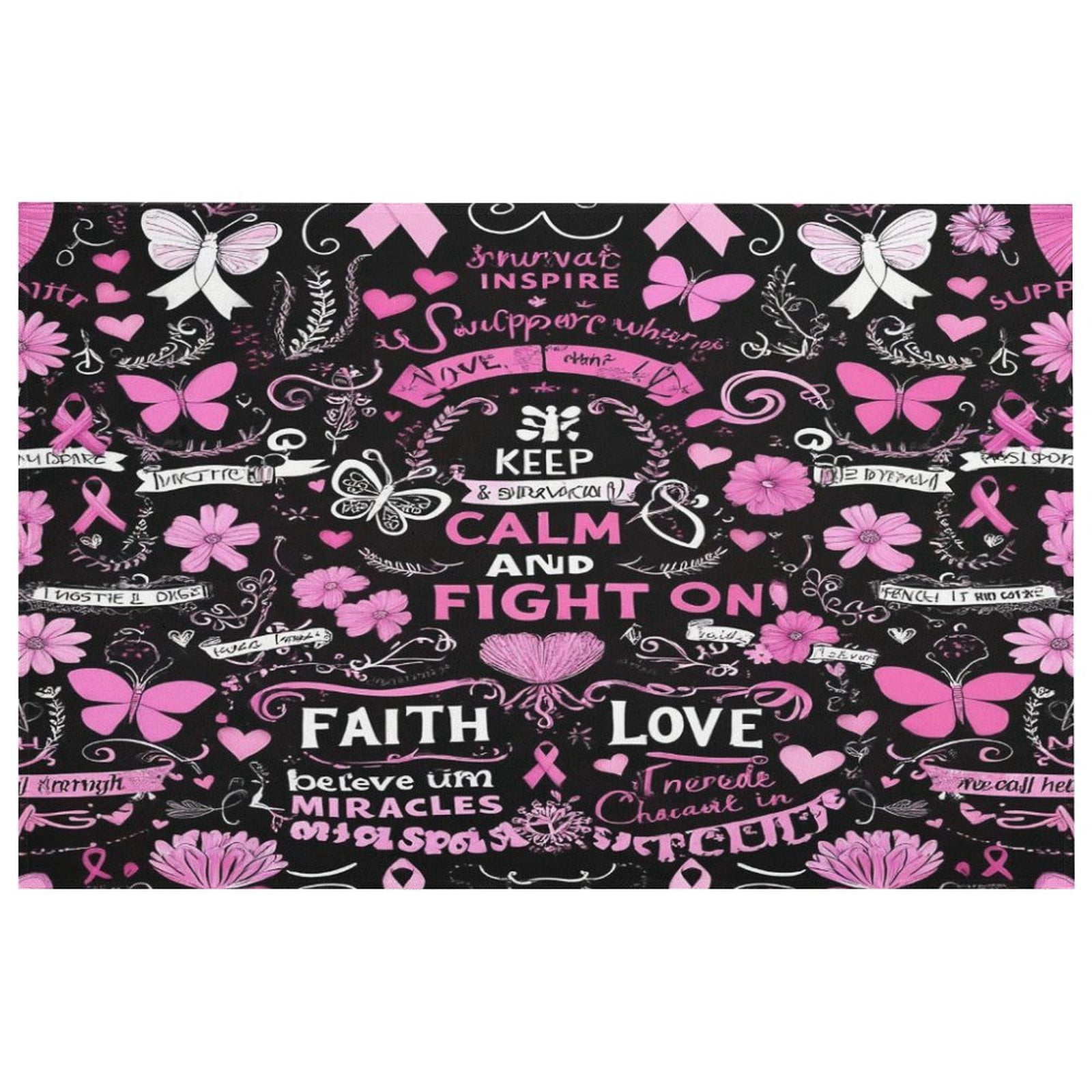 Breast Cancer Awareness Print Adult Home Decor Bedroom Living Room ...