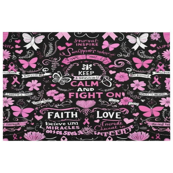 Breast Cancer Awareness Print Adult Home Decor Bedroom Living Room ...