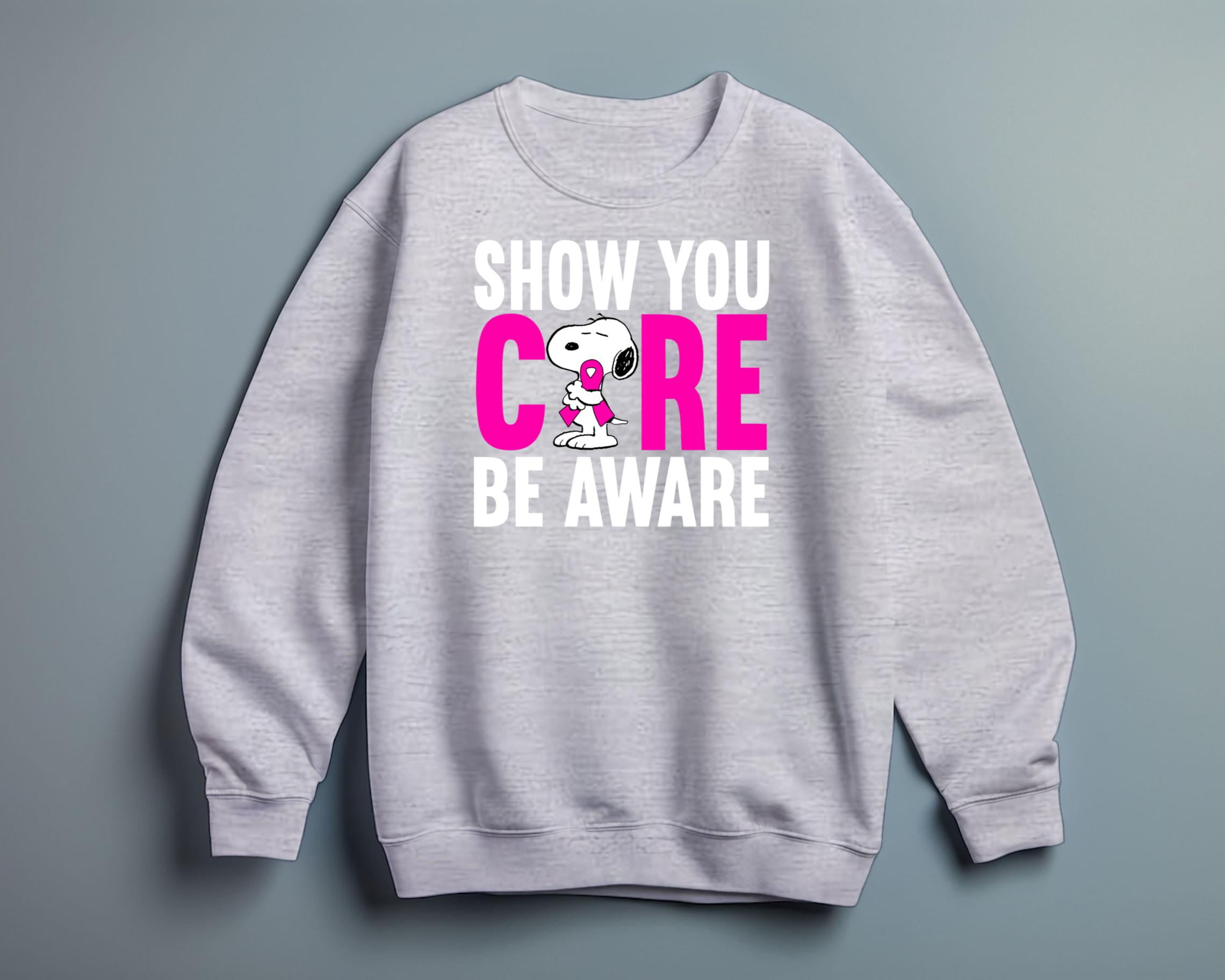 Breast Cancer Awareness Show You Care Be Aware Cartoon Dog 80s T Shirt ...