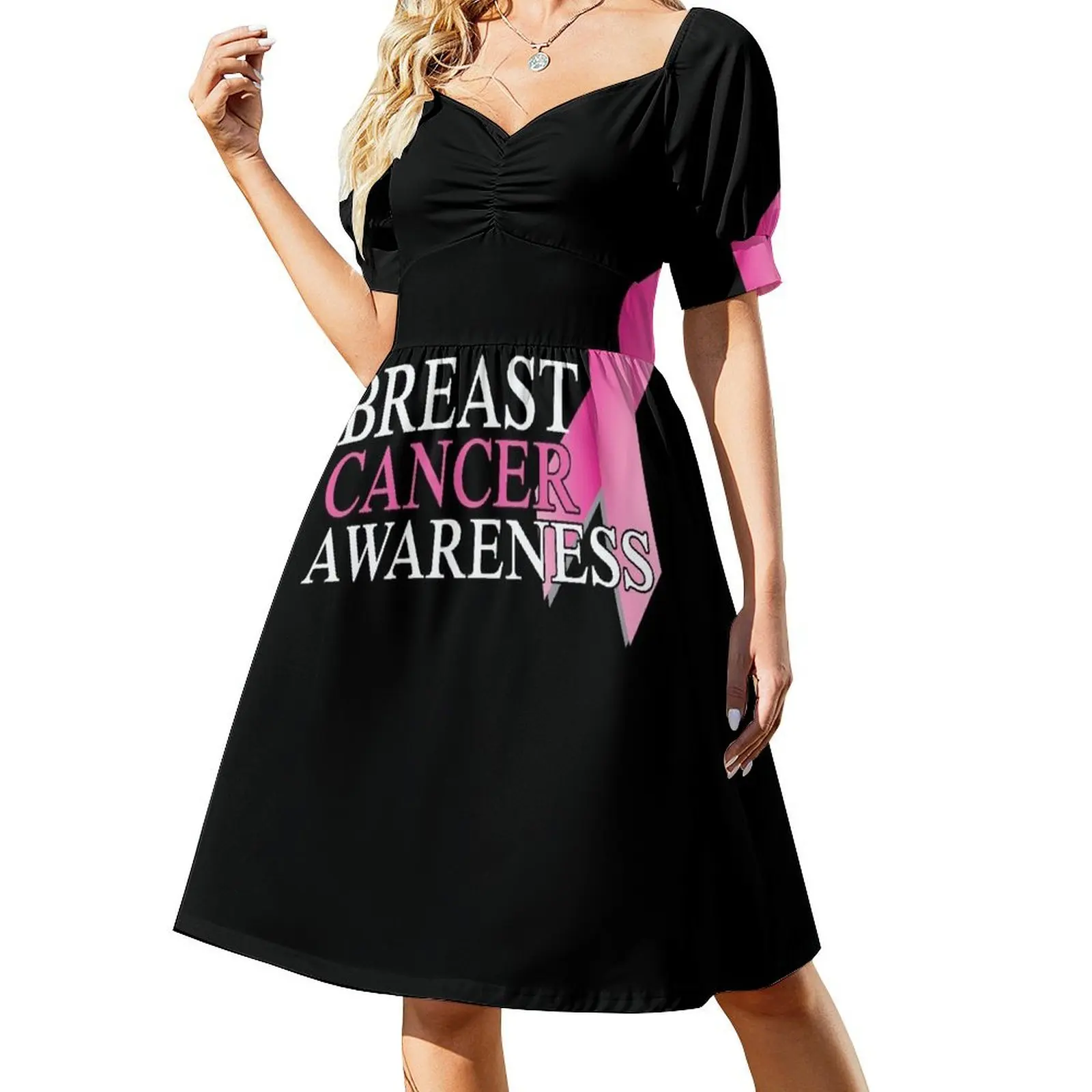 Breast Cancer Awareness Sleeveless Dress Woman clothing Women dresses ...