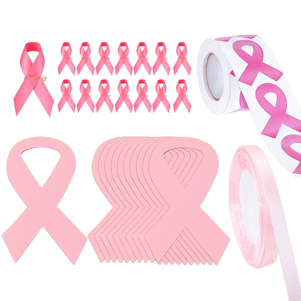 Breast Cancer Awareness Supplies Pink Ribbon Accessories Satin Pink ...