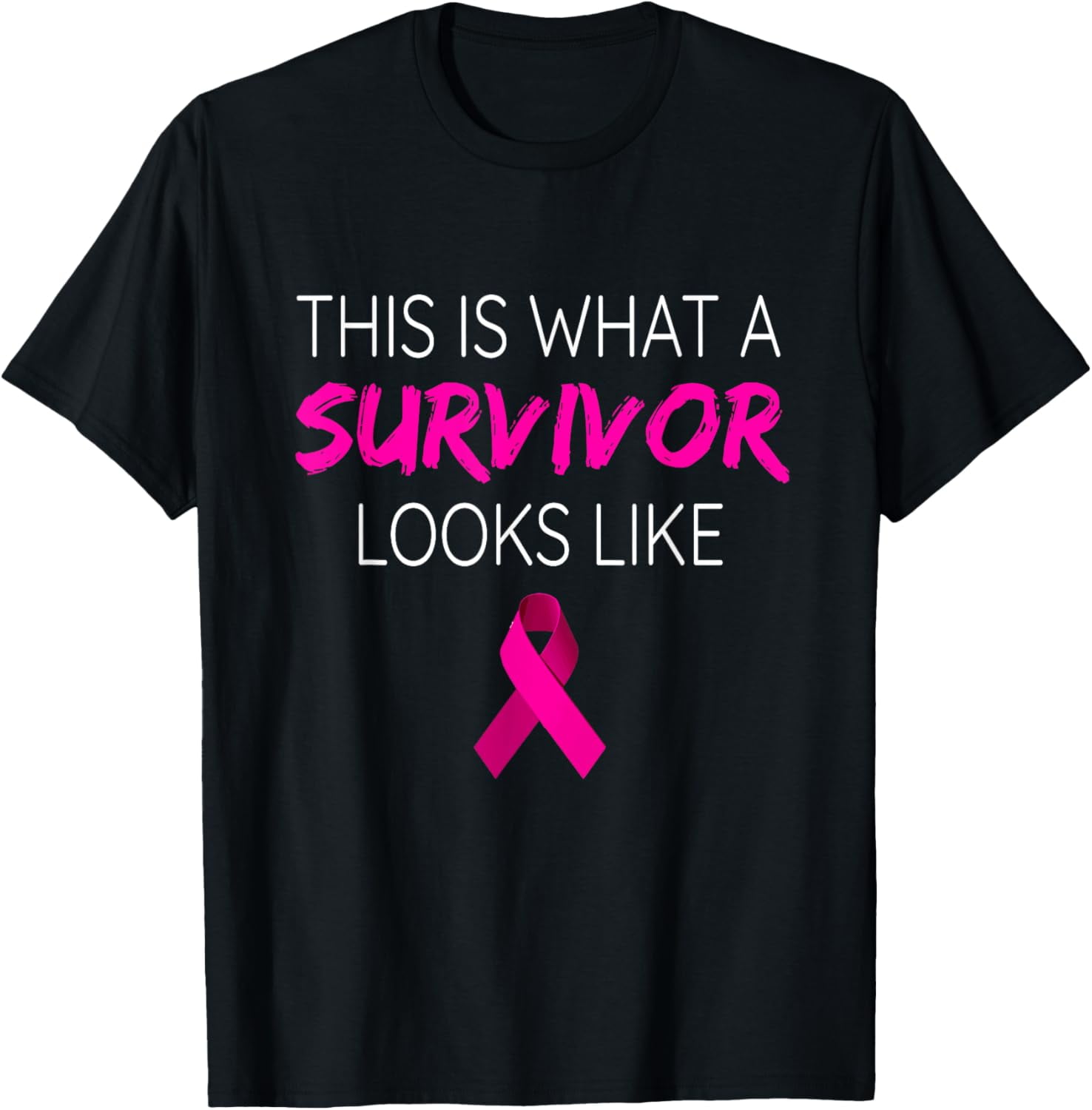 Breast Cancer Awareness Survivor Pink Ribbon Gifts T-Shirt - Walmart.com