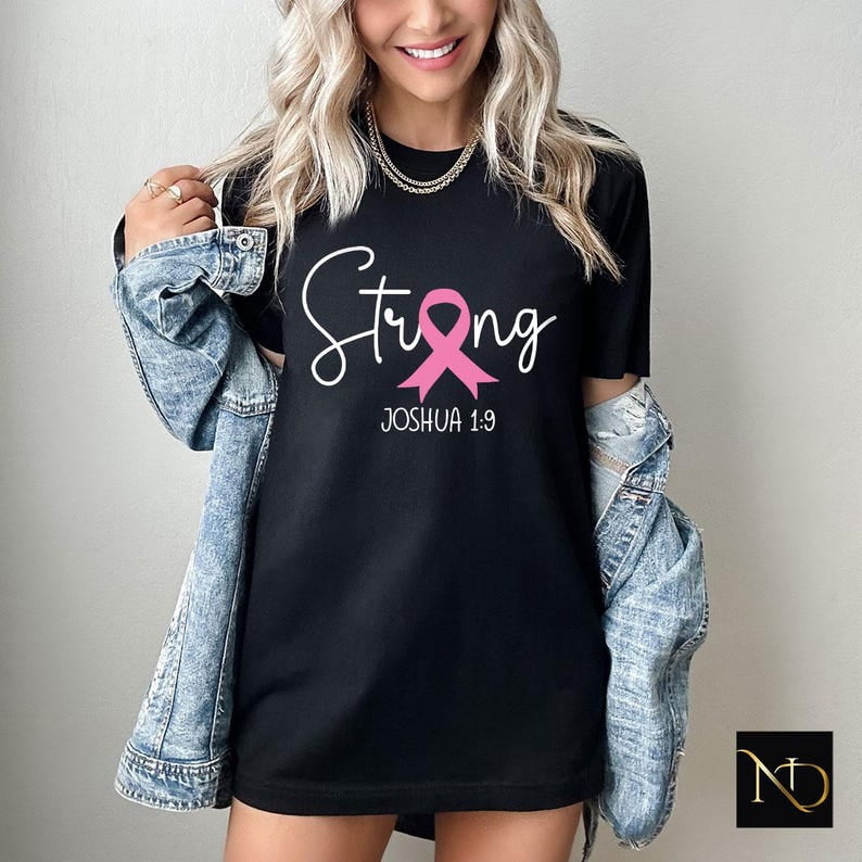 Breast Cancer Awareness T-Shirts, Bible Verse Graphic Tee, Shirts ...