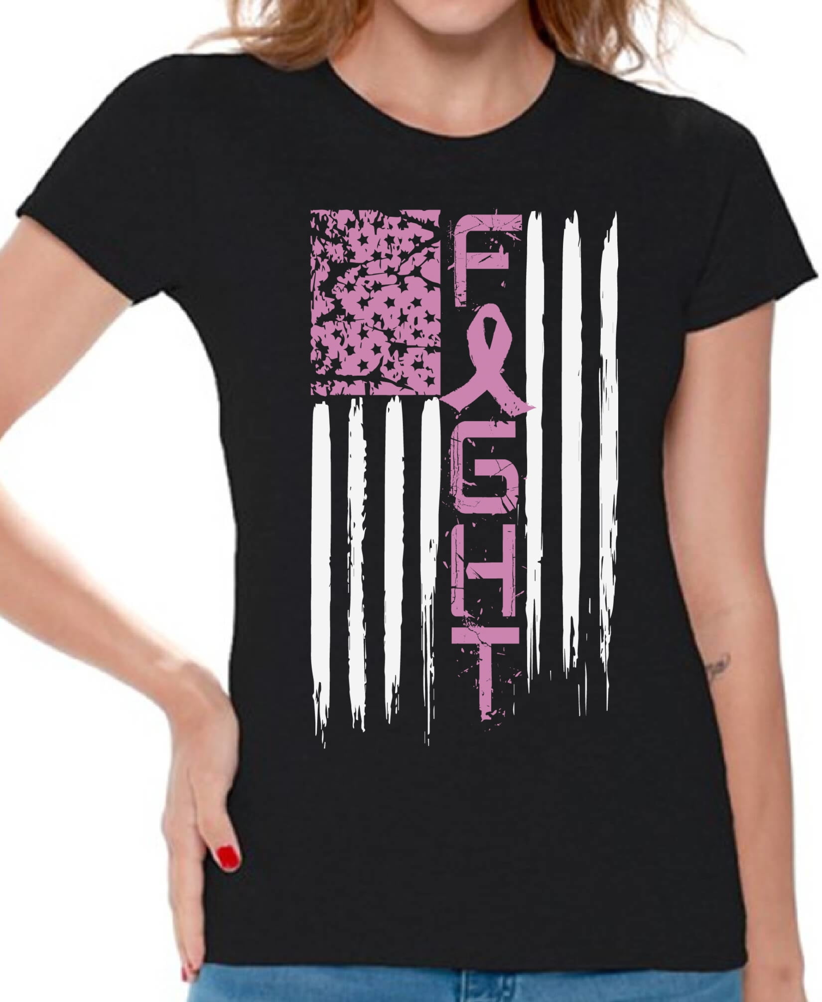 Breast Cancer Awareness T shirts For Women Cancer Shirts Breast Cancer ...